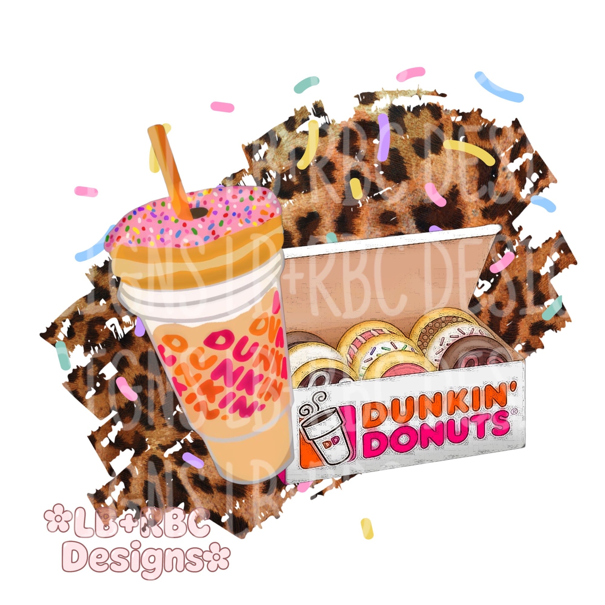 Leopard Donut PNG file – Londynns Bowtique